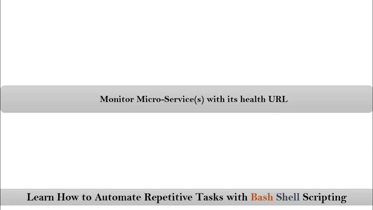 Section-21: Video-2 : Monitor a micro service with its health Url ...