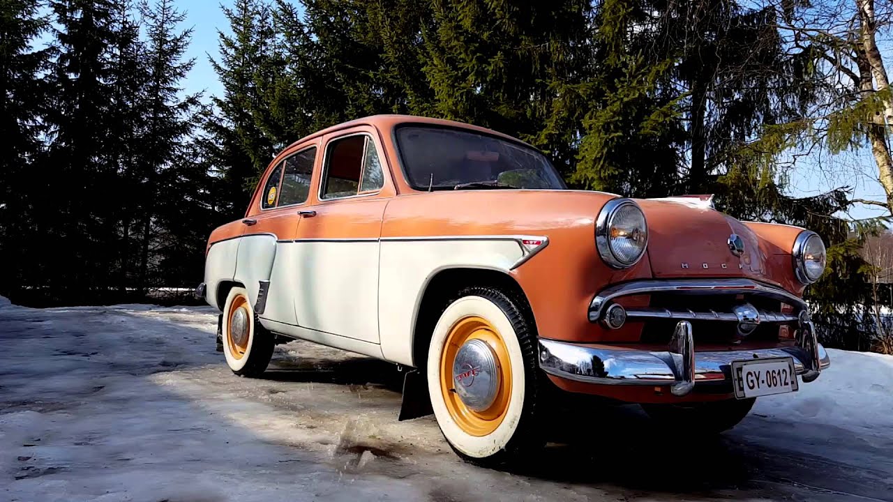 Moskvitch 407 1960 First Drive After Winter 2016 - YouTube