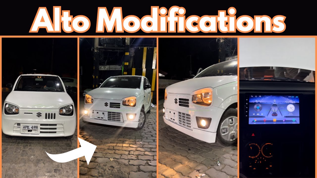 Alto Modifications | Alto Rs Bumpers installation | Alto Fog Lights ...