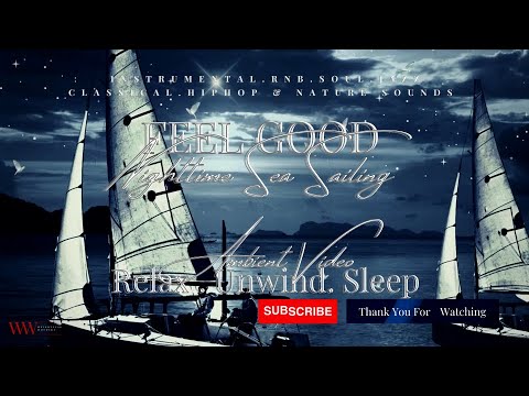FEEL GOOD NIGHTTIME SEA SAILING | AMBIENT VIDEO - YouTube