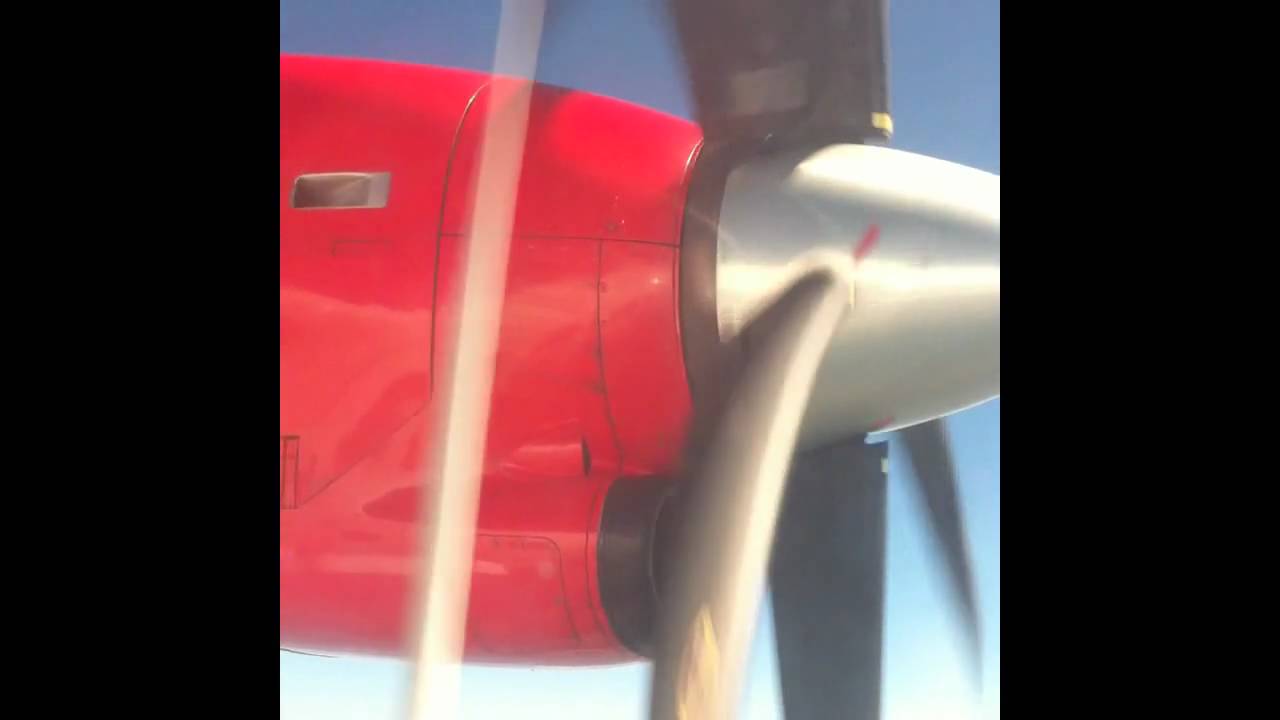 Weird turboprop engine in flight - YouTube