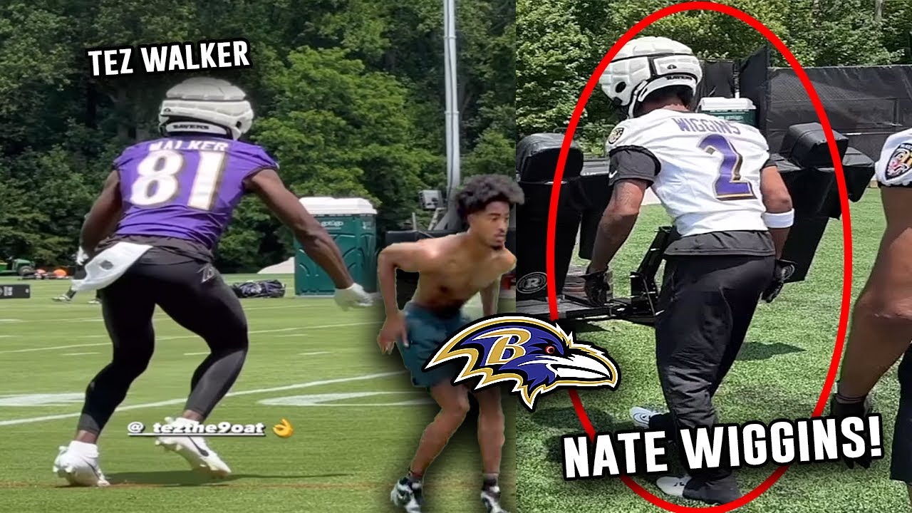 1st Round Pick NATE WIGGINS Looks ELITE 😮‍💨 + Tez Walker Debut 👀 Ravens ...
