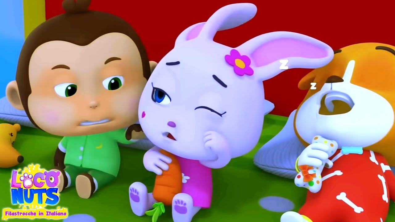 Loco nuts Cinque A Letto Canzone Prescolare + In Più Video Didattico In ...