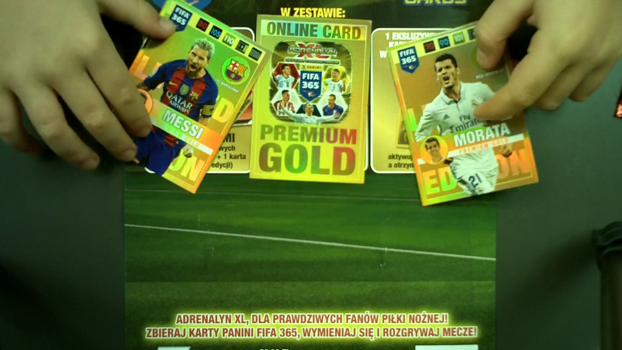 panini gold pack premium fifa 365 - YouTube