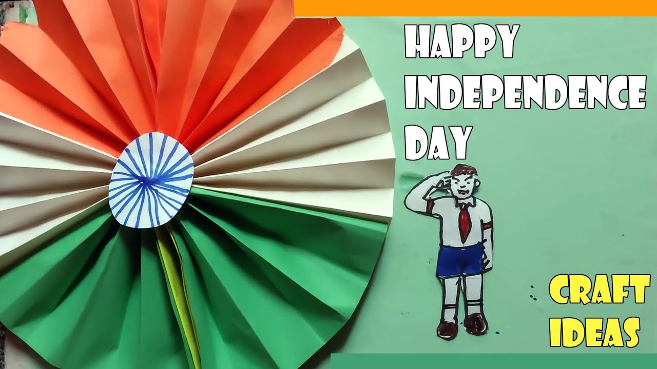 Happy independence day | paper craft work - YouTube