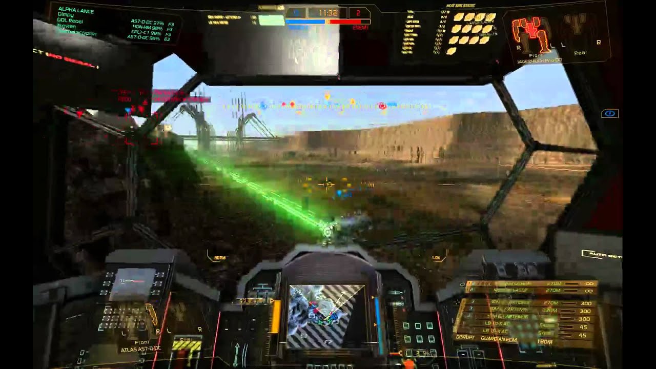 MechWarrior Online: Atlas AS7-D-DC with 2 LB-10X AC in Action - YouTube