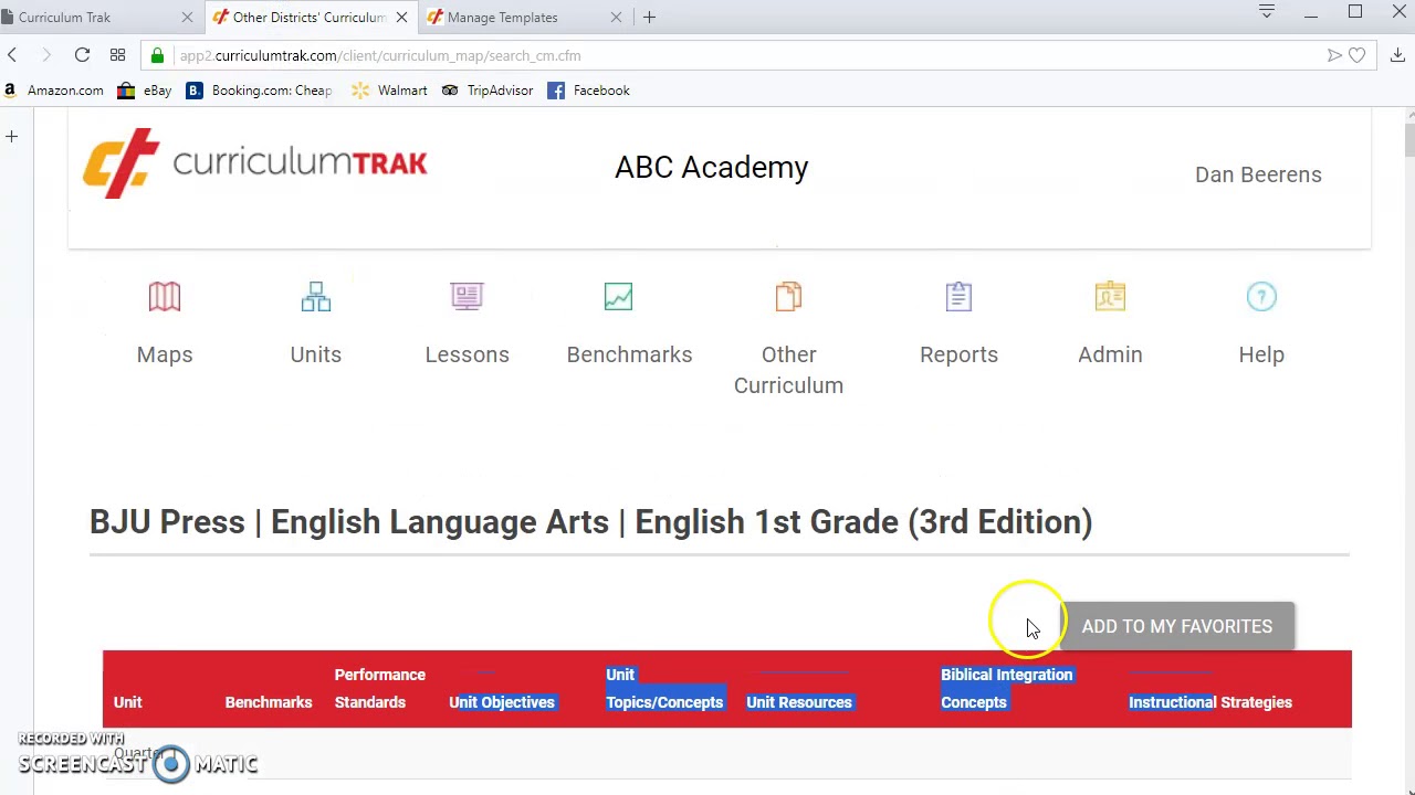 BJU Press Curriculum Maps - View & Copy - YouTube