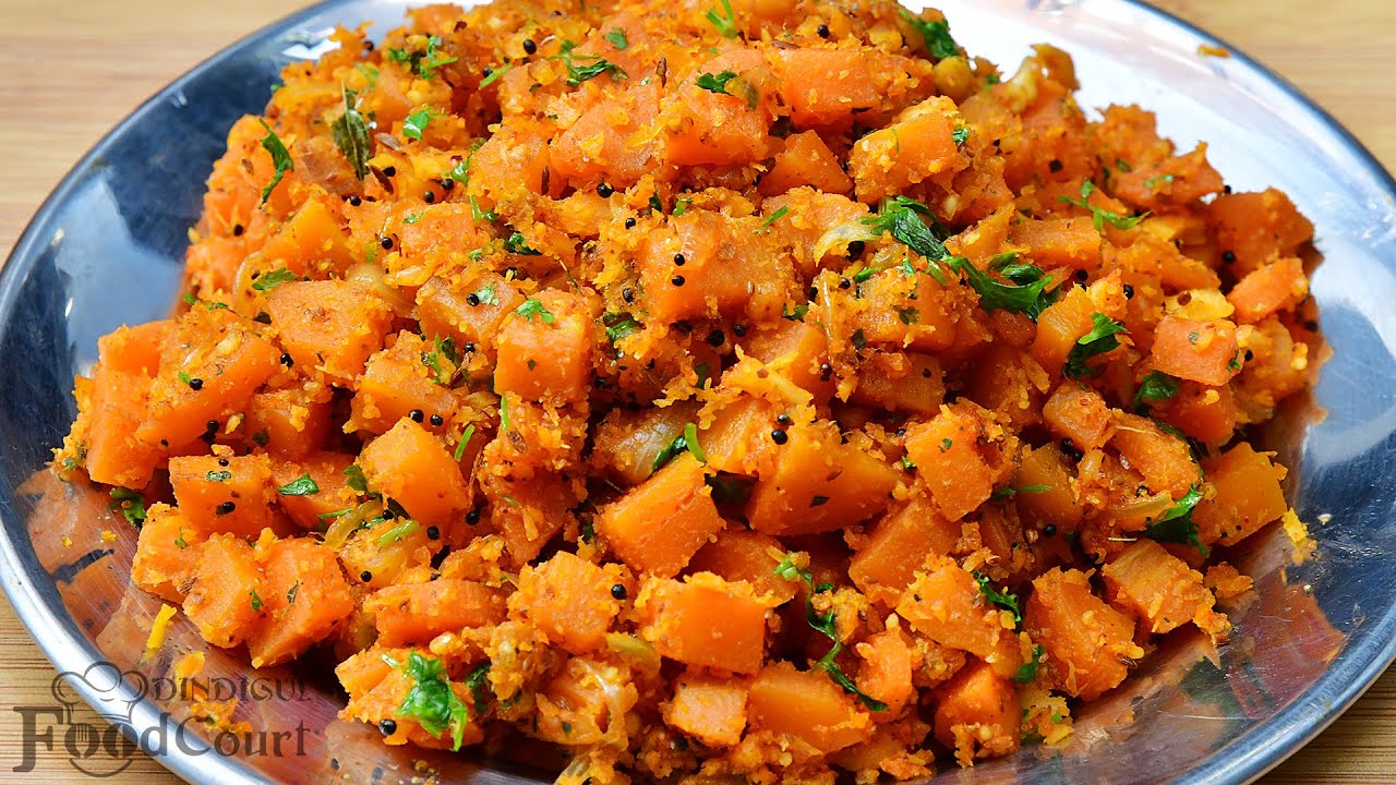 Carrot Poriyal/ Carrot Fry/ Carrot Recipes - YouTube