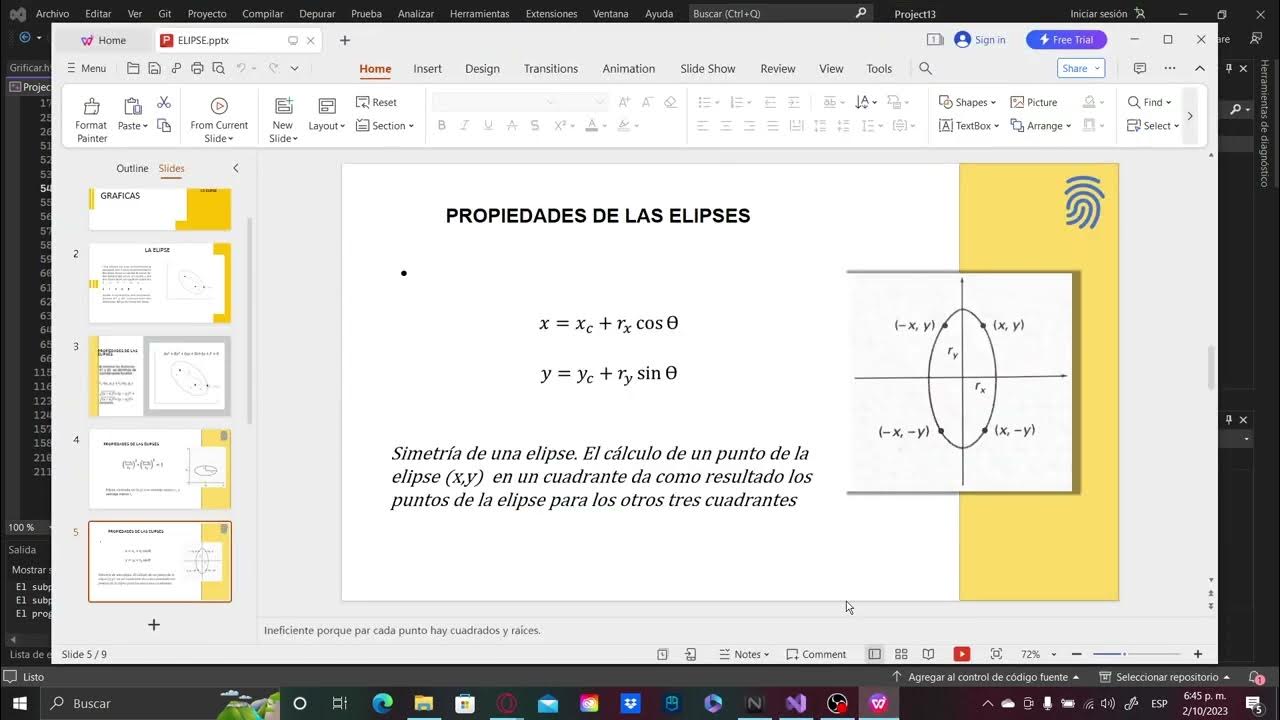 GRAFICAR ELIPSE METODO BASICO,COORDENADAS POLARES Y BRESENHAM - YouTube