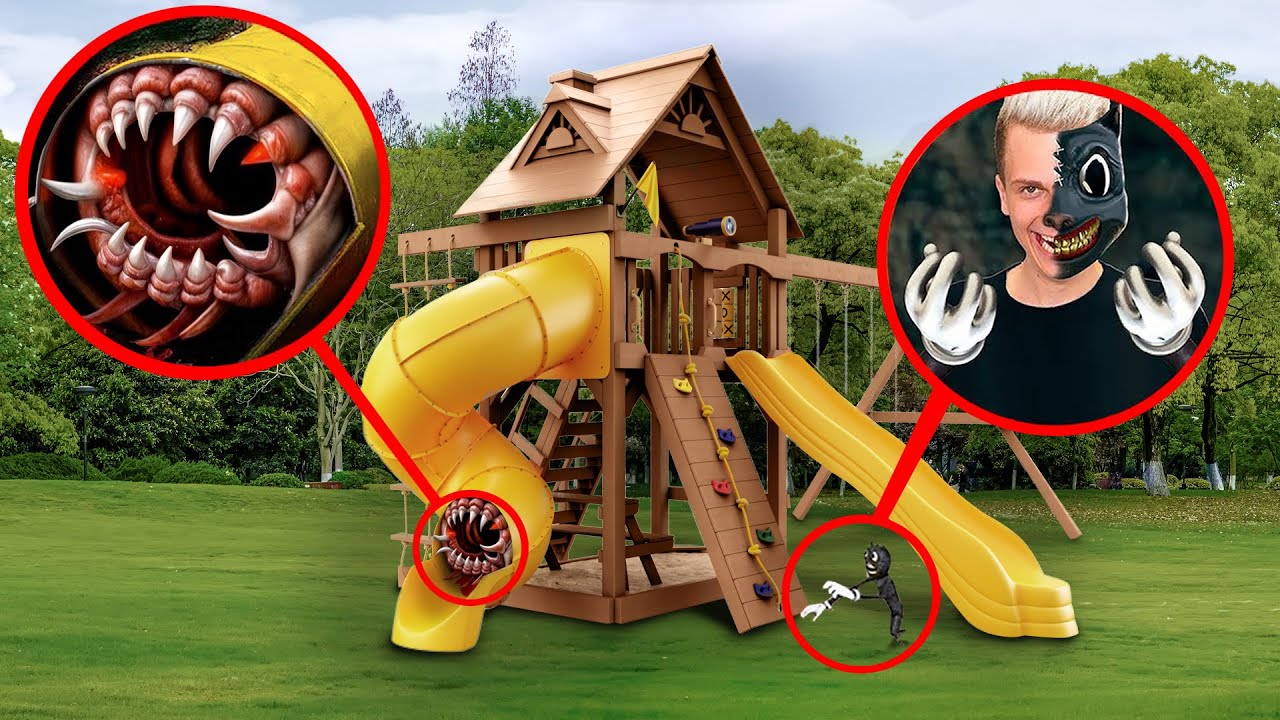 SCP SLIDE vs CARTOON CAT Bruno! CARNIVOROUS SLIDE SCP l'a mangé ? - YouTube