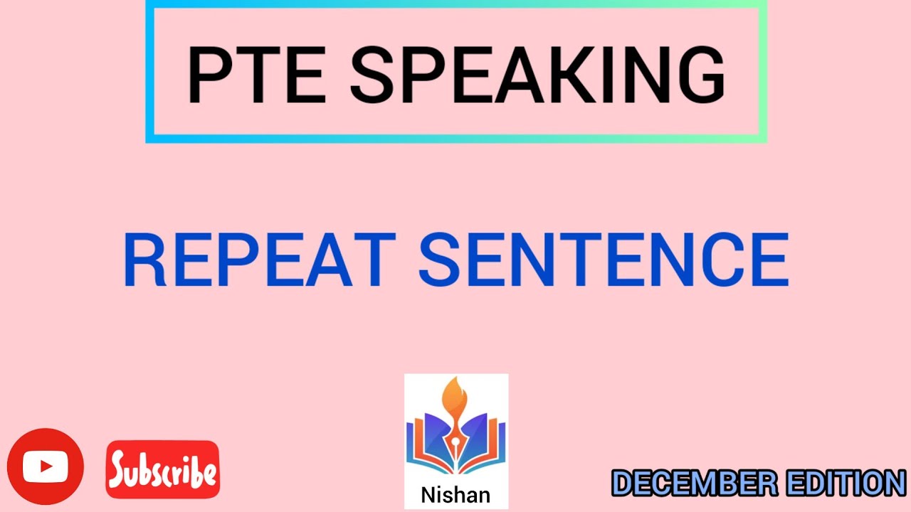 Pte speaking | Repeat sentence | Repeat sentence pte speaking - YouTube