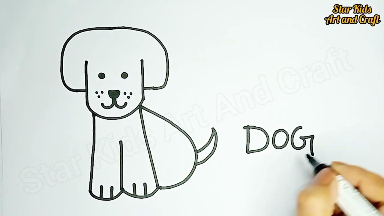 How To Draw Dog Step-By-Step 🐕/ Easy Dog Tutorial 🐶 ...