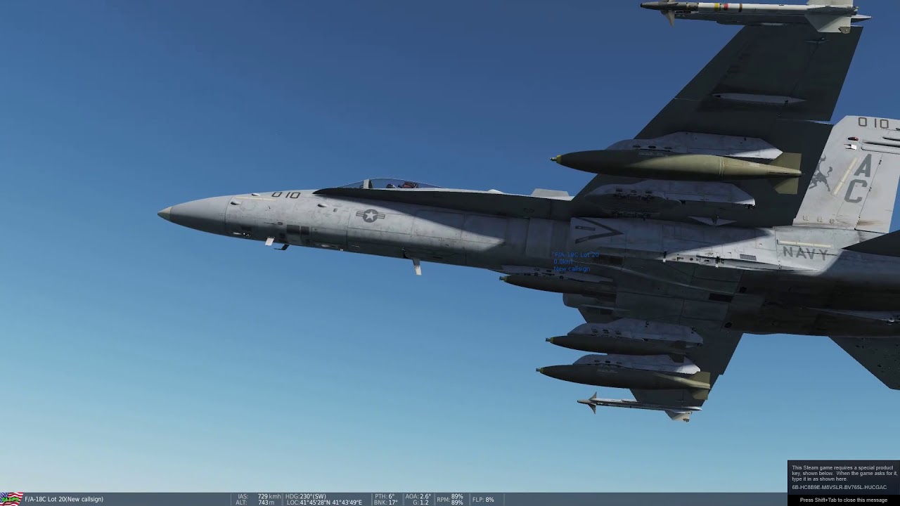 190112 DCS F/A-18 Auto Bombing Mk 83 & Mk 84 Bombs - YouTube