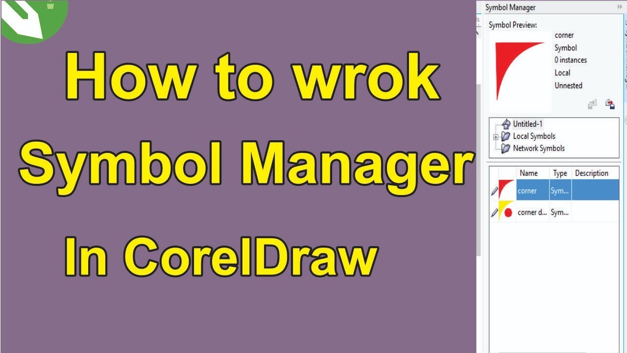 @Using the Symbol Manager in CorelDraw - YouTube