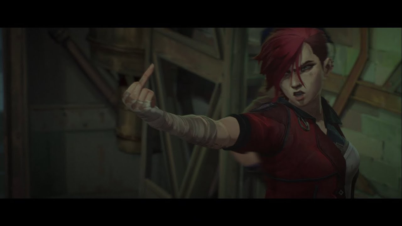 Vi Middle Finger Scene in Arcane | Arcane Act2 | League of Legends ...