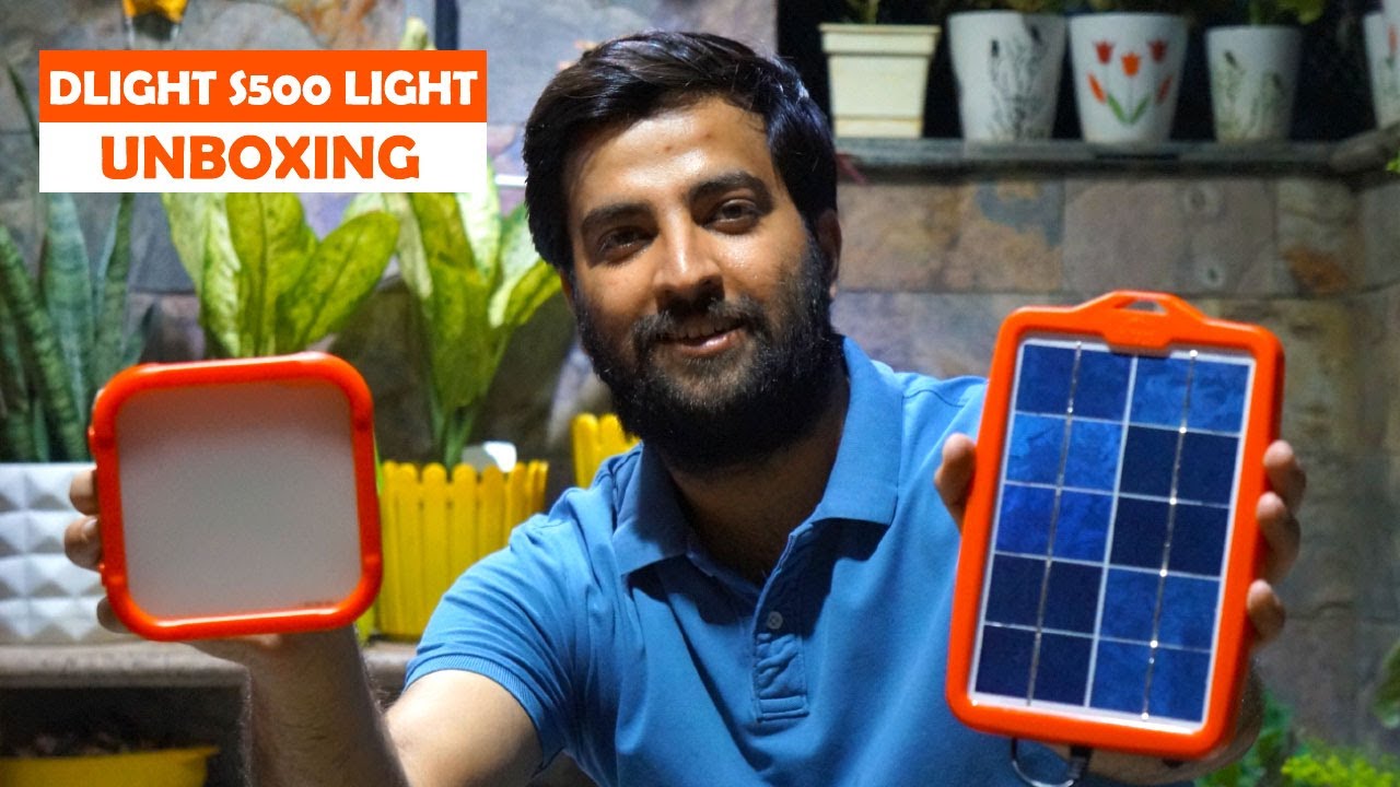D Light S500 Solar Powered Light | Unboxing - YouTube