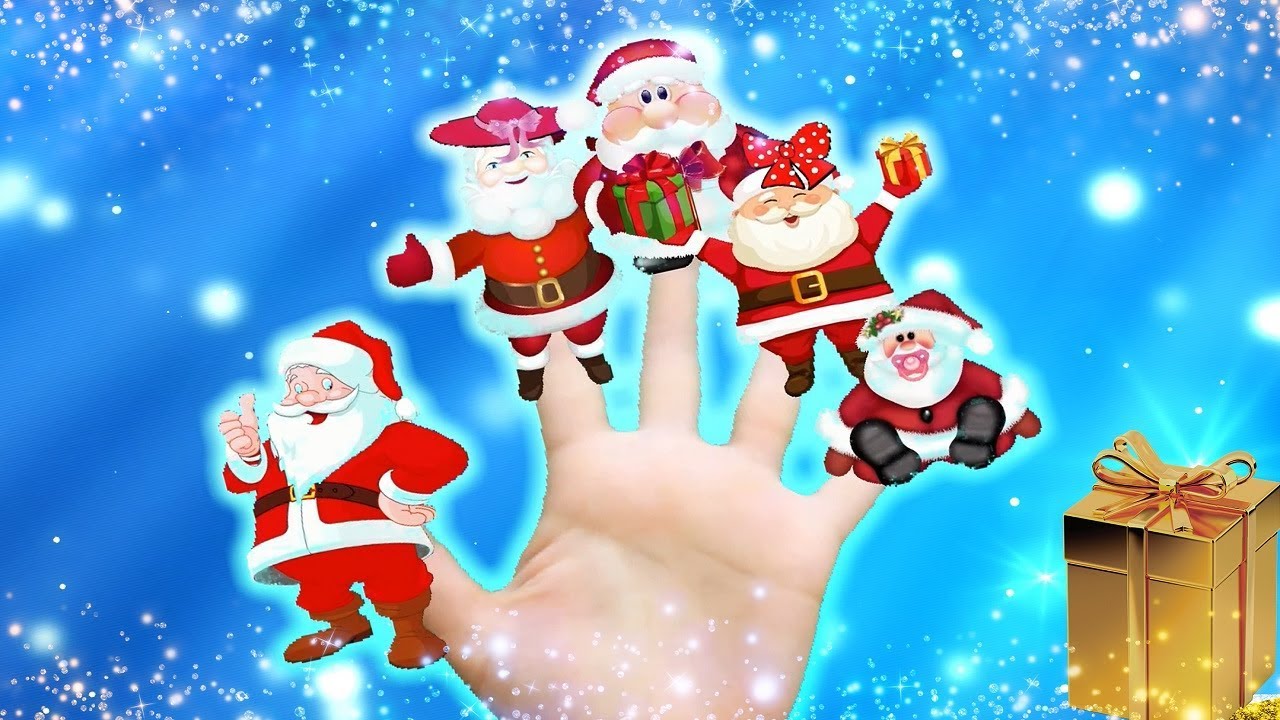 🎅 Santa Finger Family Song / Christmas Nursery Rhymes 🎅 - YouTube