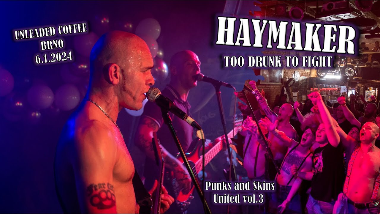 HAYMAKER - TOO DRUNK TO FIGHT (LIVE, Brno) - YouTube