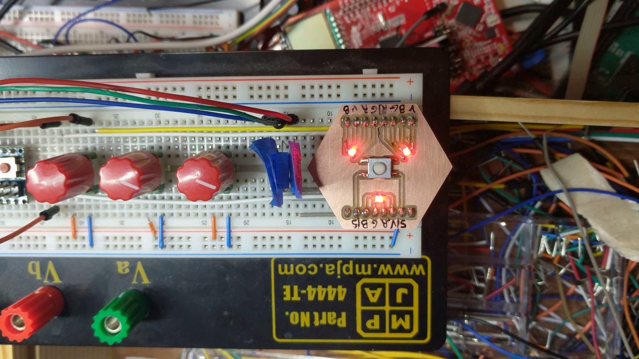 Tile 3 Multiplexed RGB LED test board - YouTube