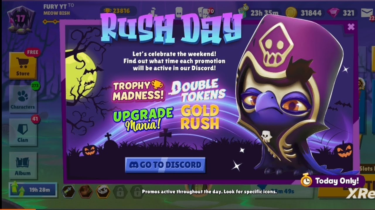 "Rush Day"... is one of the best Events🔥.And collecting clan wars ...