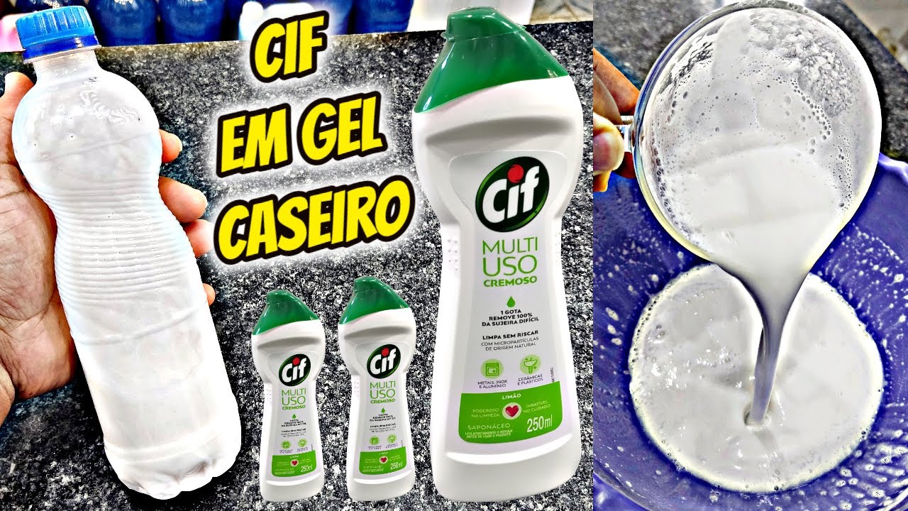 COMO FAZER CIF EM GEL CASEIRO SUPER FÁCIL E ECONOMICO COM APENAS 2 ...