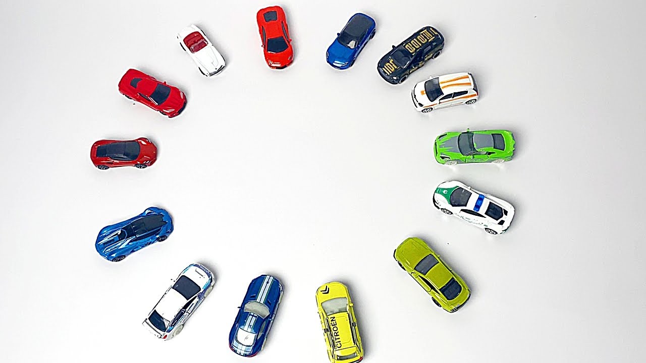 14 Car Brands And Logos | 1/32 | Metal Model Car Collection | 4k - YouTube