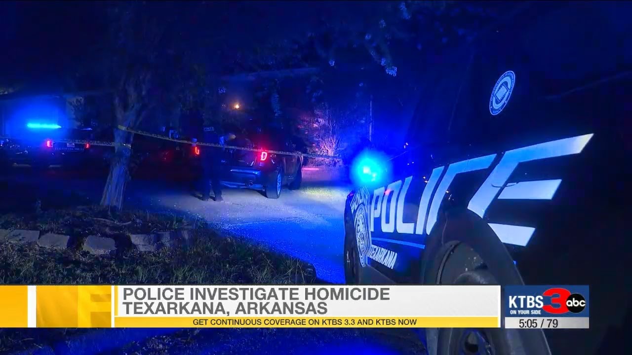 Police investigate homicide in Texarkana, Arkansas - YouTube