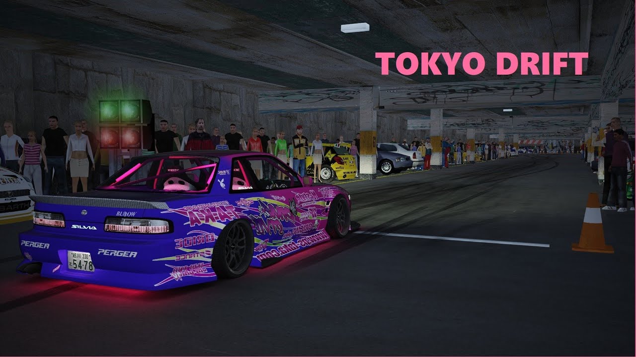 TOKYO DRIFT GARAGE - Nissan Silvia S13 - (4K) - Assetto Corsa Drift ...