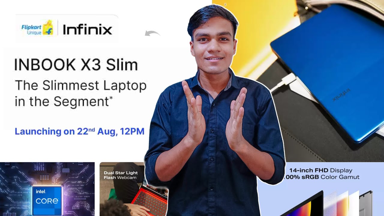 Infinix InBook X3 Slim - Launching on 22nd Aug !!! All New Features ...