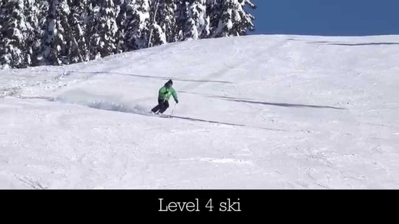 Snow School Level 4 Ski - YouTube