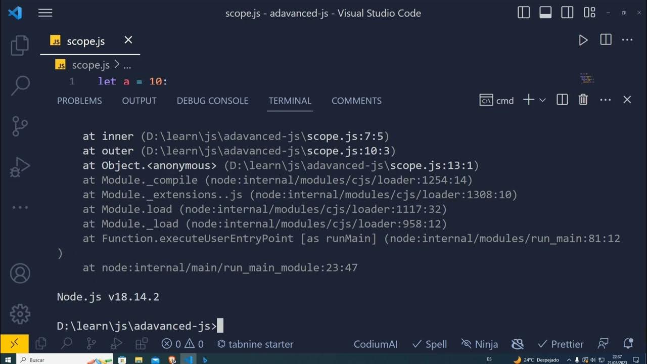 JavaScript, Scope 2023 (actualizado) - YouTube