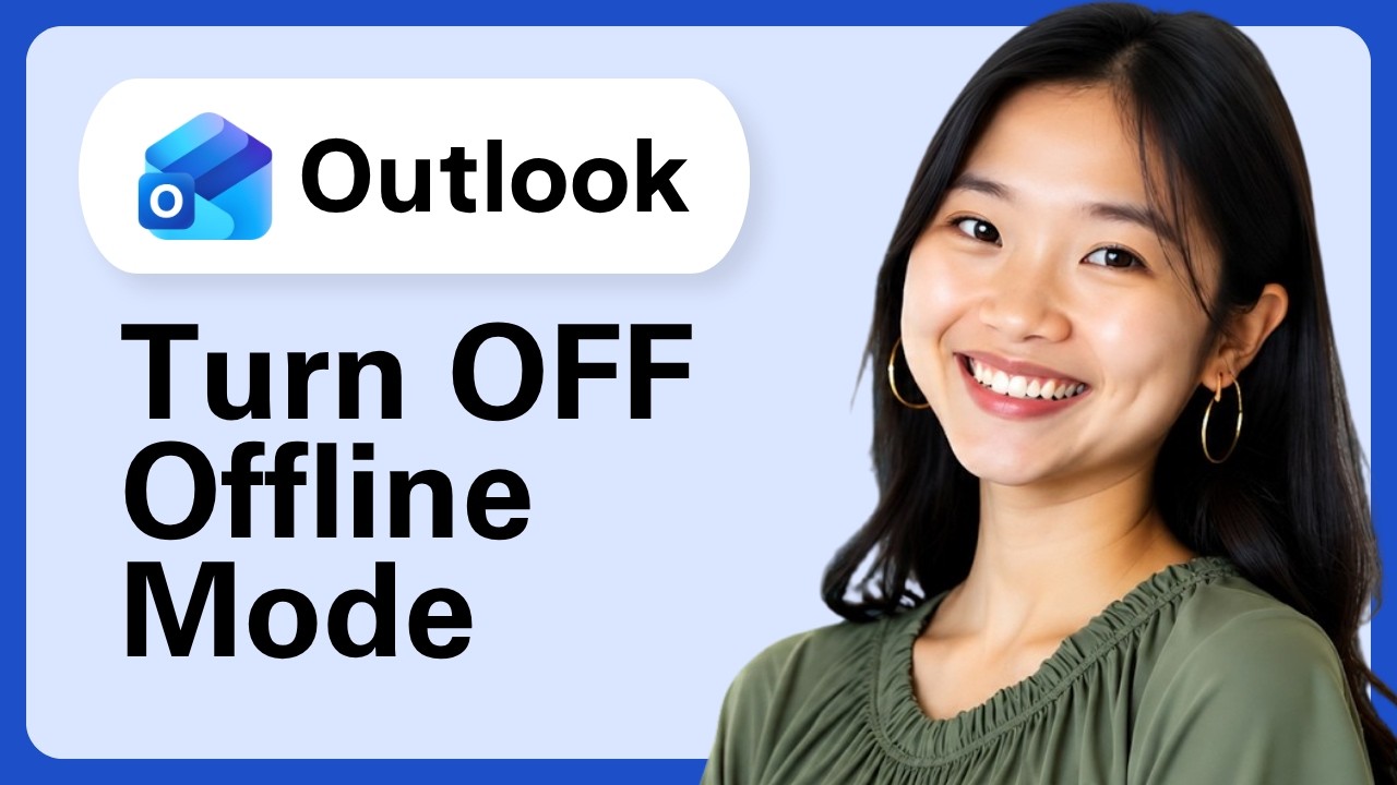 How To Turn Off Work Offline Mode In Microsoft Outlook - YouTube