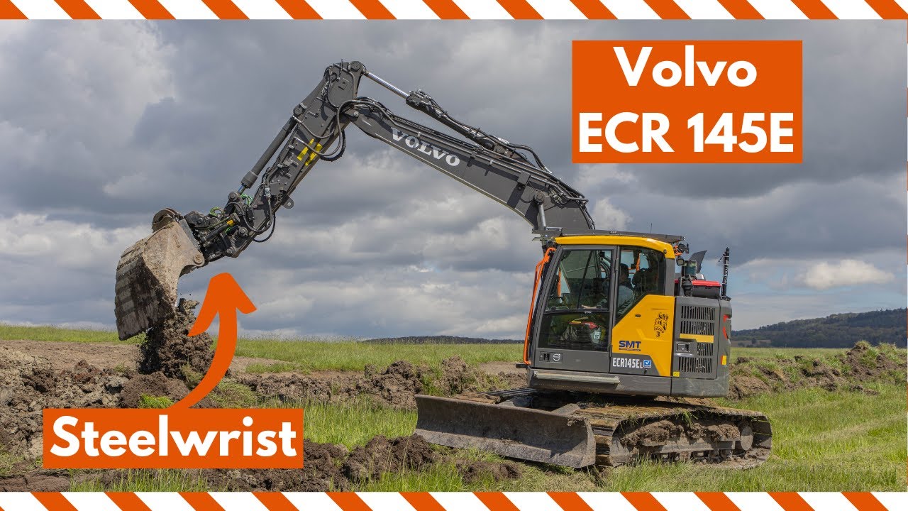 Compact and fully decked out Volvo ECR 145E from Sicona - YouTube