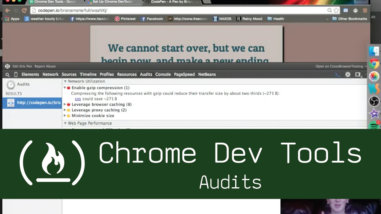 Chrome Dev Tools: Audits Tab - YouTube