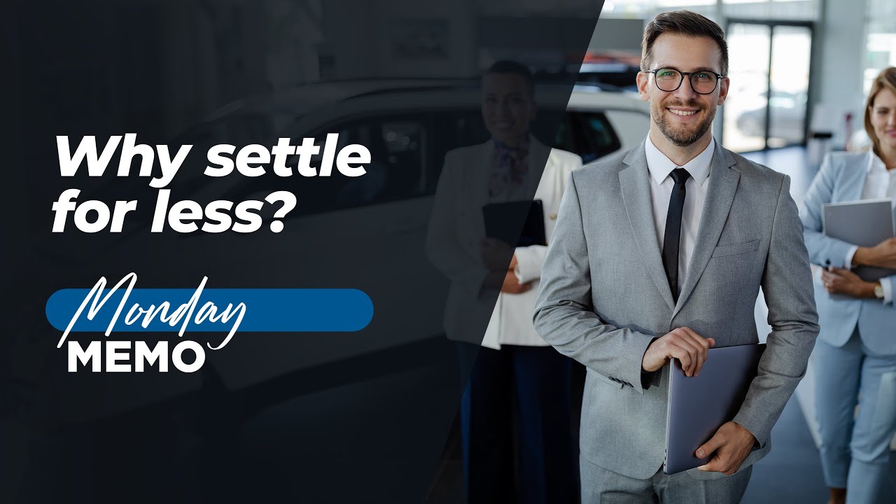 Why settle for less? - YouTube