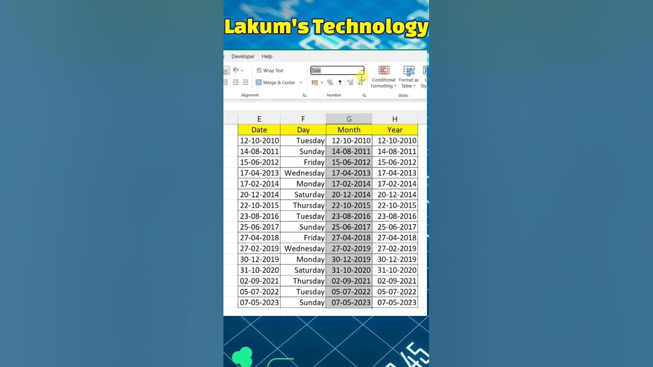 How To Separate Day Month Name And Year lakumstechnology Excel how-to-separate-day-month-name-and-year-lakumstechnology-excel