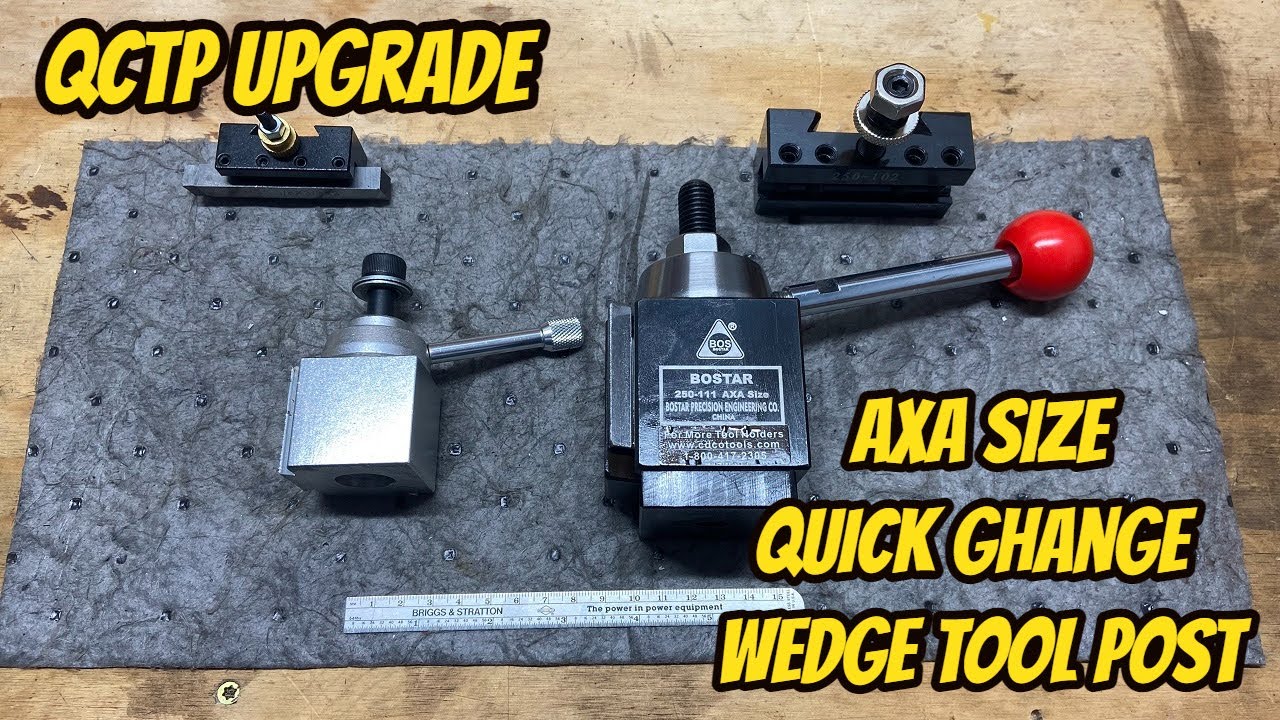 Vevor Mini Lathe MX 400 Part 31 - Bostar AXA Quick Change Tool Post ...