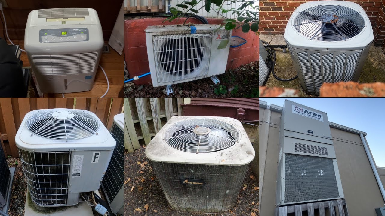 HVAC Startup Compilation - Eight Carrier, Amana, Bard, Sanyo, Trane ...
