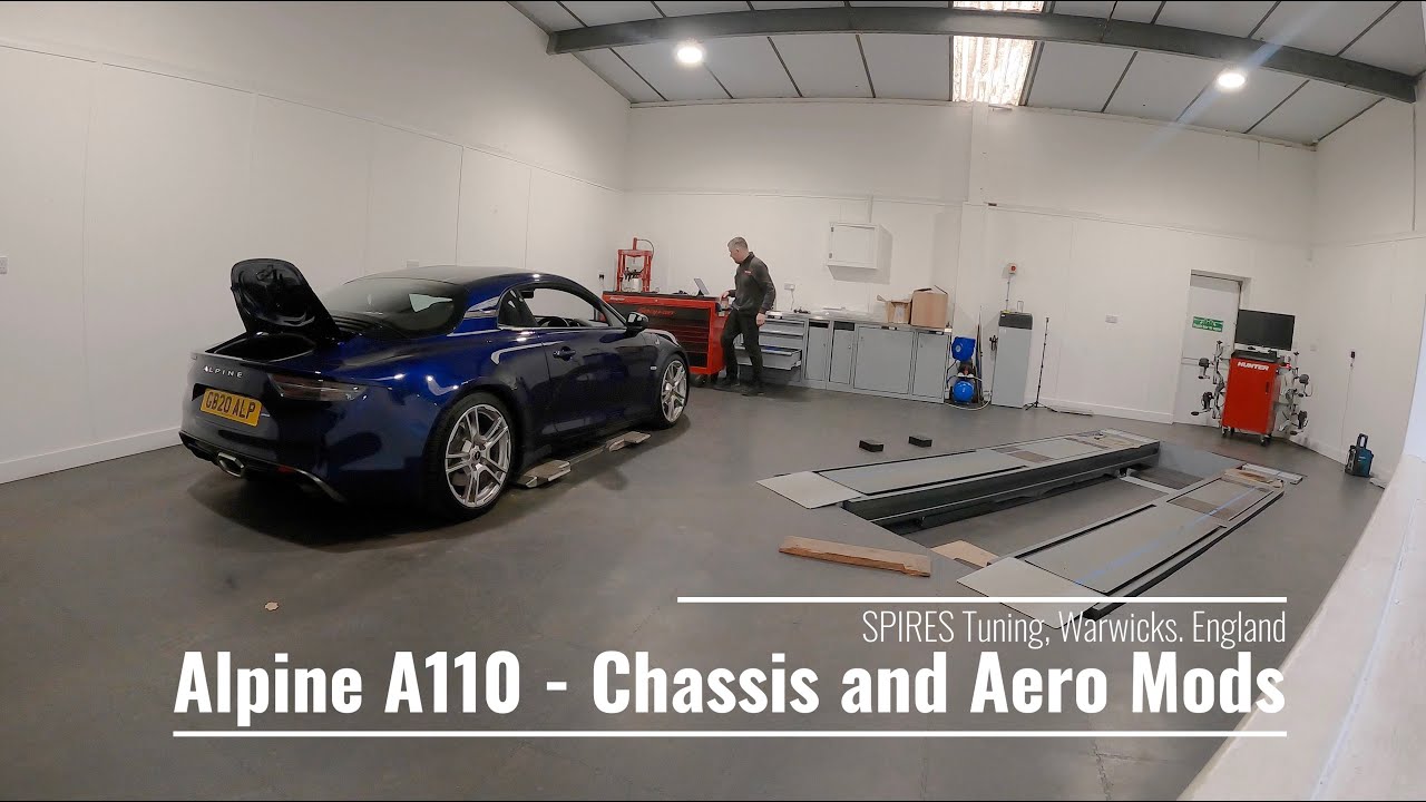 Alpine A110 modifications timelapse at Spires Tuning. - YouTube