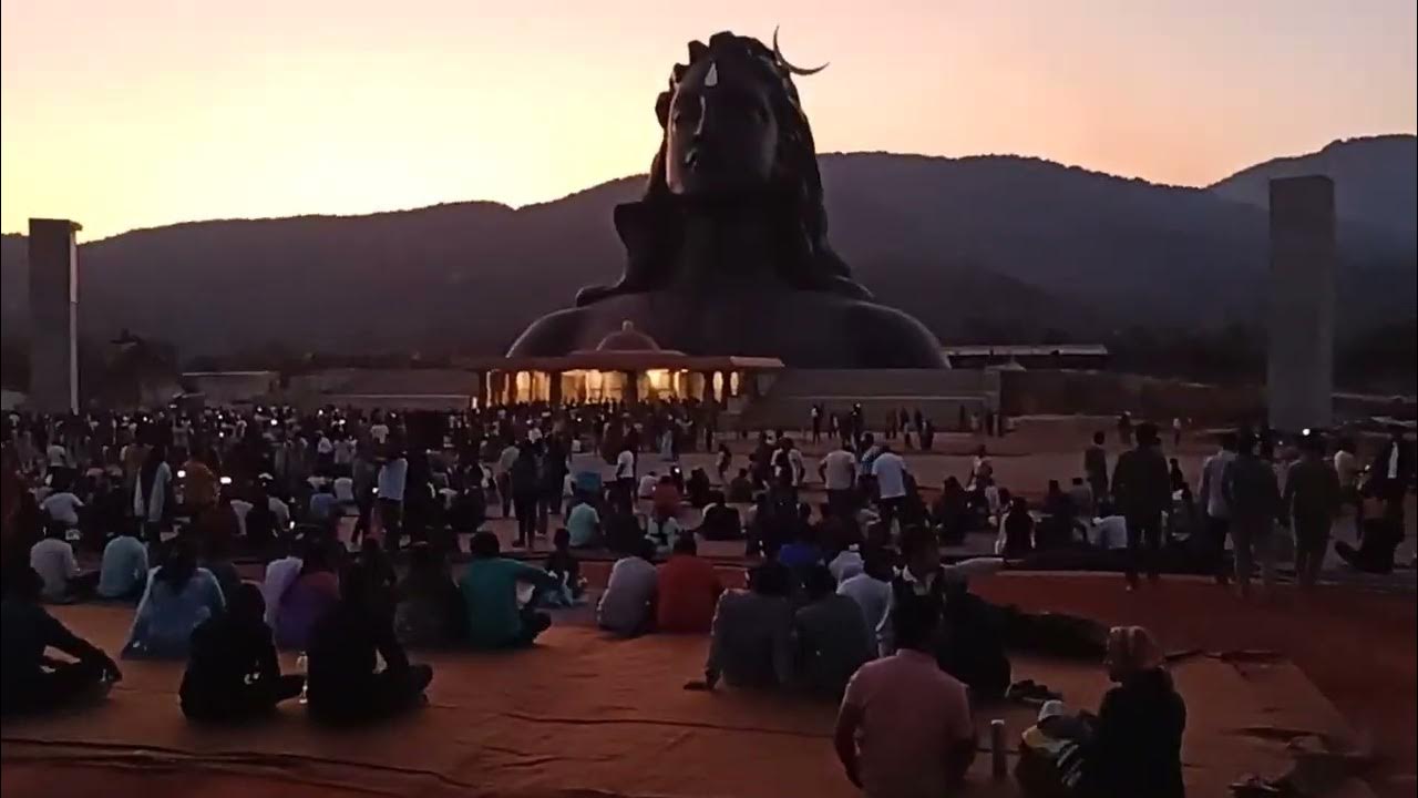 Evening view of Isha Foundation Adiyogi Statue Center Chikkaballapura ...