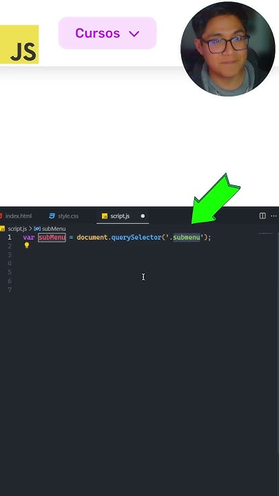 ¡MENÚ DESPLEGABLE con HTML, CSS y JAVASCRIPT! En menos de 1 minuto 🤩 #programacionweb # ...