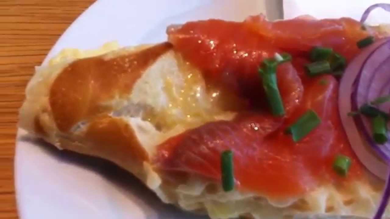Salmon Gravlax Breakfast - YouTube