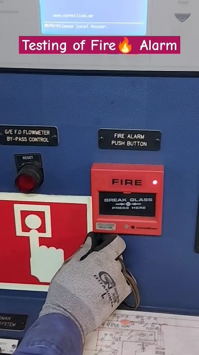 Testing of Fire🔥alarms MCP #ship#shortvideo #fire#alarms#viral - YouTube
