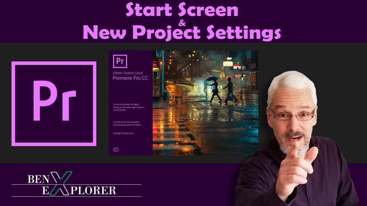 Start Screen & New Project Settings in Premiere - YouTube