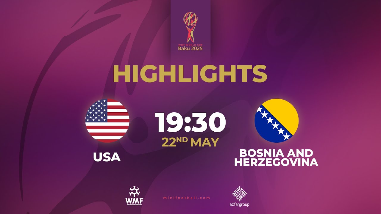 WMF World Cup 2025: Highlights USA - Bosnia and Herzegovina - YouTube