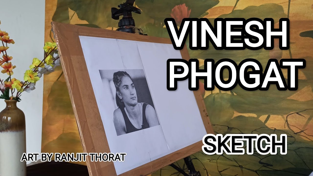 🤼VINESH PHOGAT 🤼SKETCH | DRAWING |ARTIST RANJIT THORAT - YouTube