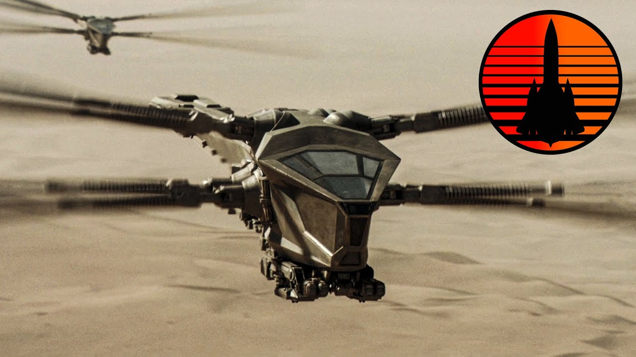 The Atreides Ornithopter utilizes sustained wing-beat flight technology, similar to a dragonfly ...