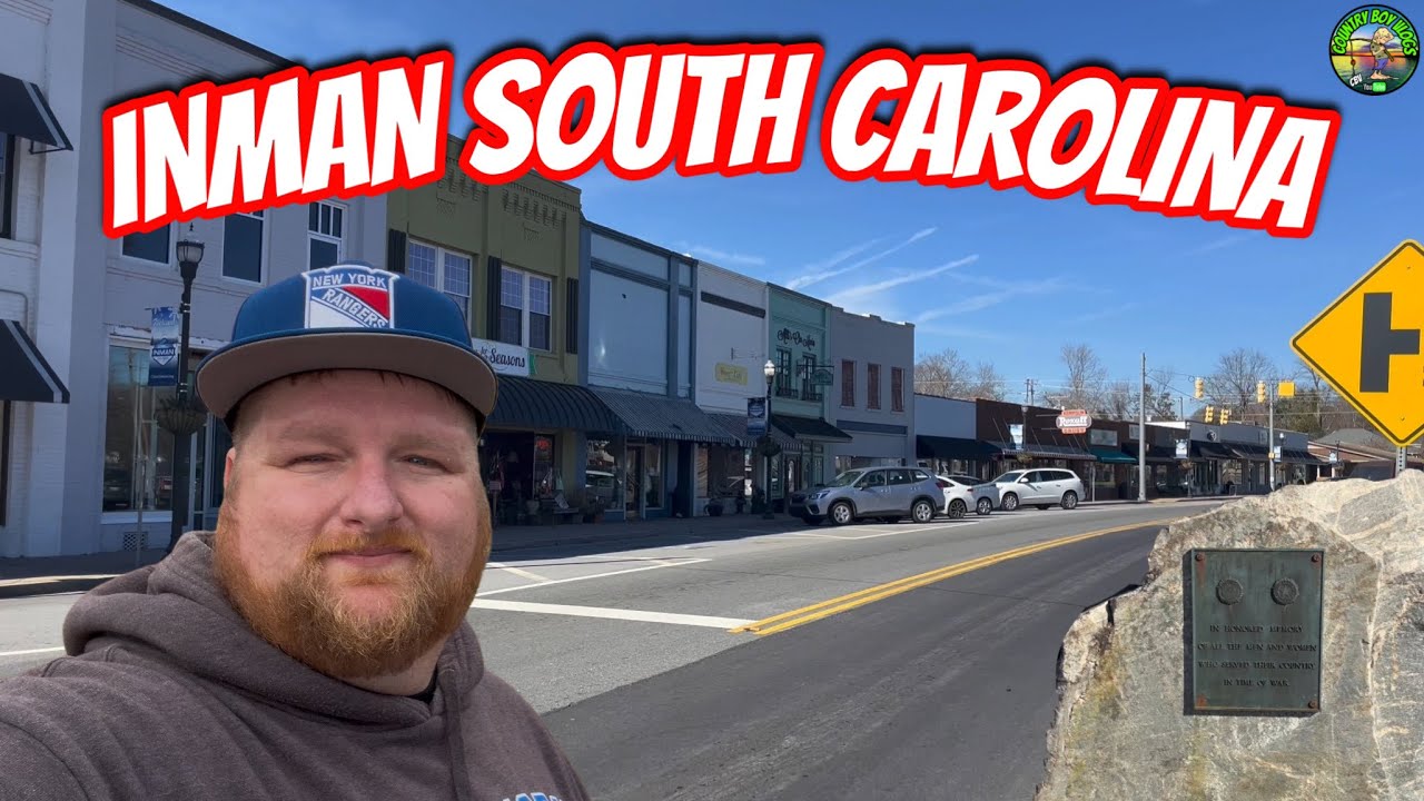 Exploring Small Town Of Inman South Carolina - Original Coca-Cola Soda ...