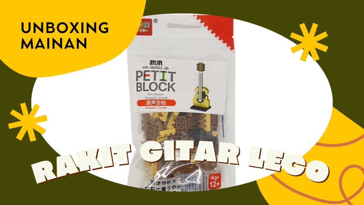 Rakit Guitar Lego / Petit Block KKV Mainan - YouTube