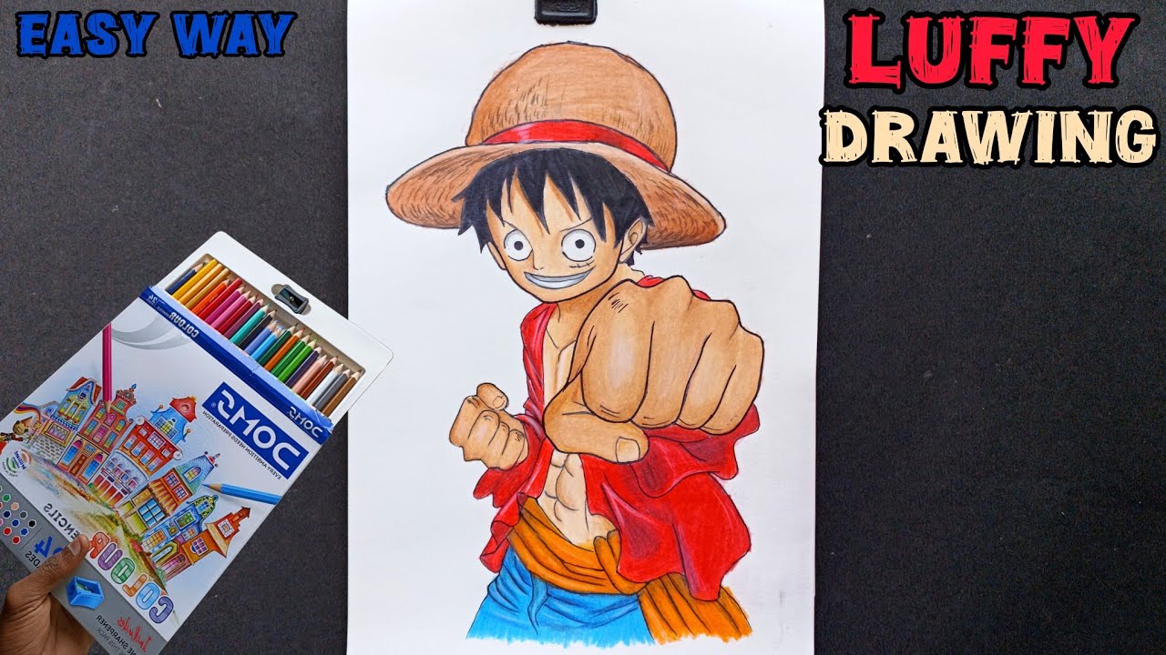 How To Draw Luffy | Step by the Easy | Luffy drawing ♥️ - YouTube
